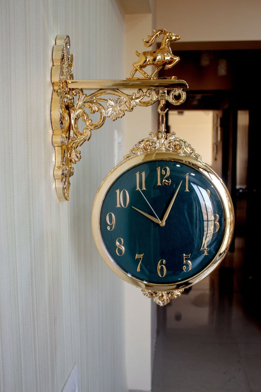 Pearl Multicolor Peacock Pendulum Wall Clock , Wall Watch , Wall Decor ...